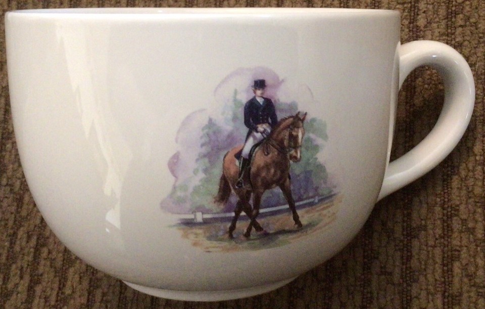 Equestrian Dressage Giant Soup Mug The Huntsman | eBay
