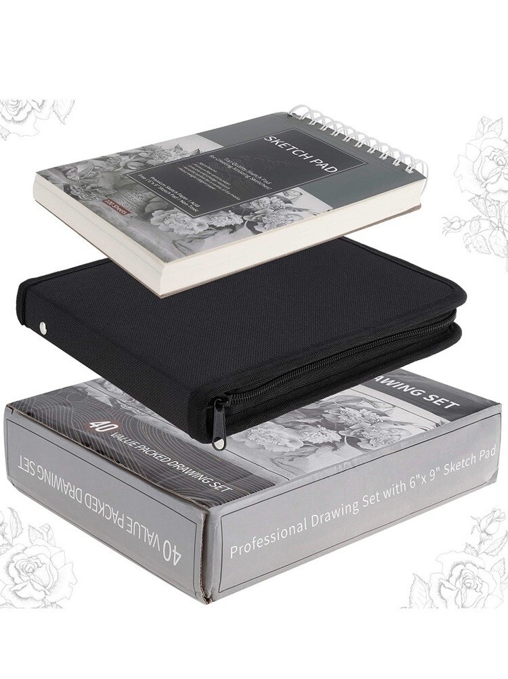 Mooker 40 Pieces Sketching & Drawing Drawing Pencils Sketch Art Set ...