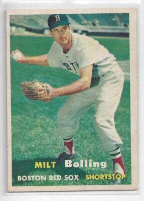 Milt Bolling 1957 Topps Baseball Cards # 131 Red Sox B | eBay