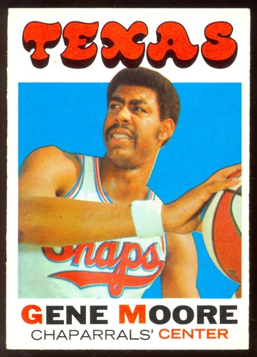 1971 72 TOPPS BASKETBALL #231 GENE MOORE NM TEXAS CHAPARRALS SPURS ABA NBA | eBay