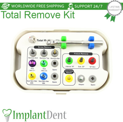 Total Remove Kit SOS Broken Screw Extractor Surgical Instrument Dental ...