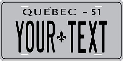 Quebec 1951 License Plate Personalized Custom Auto Bike Motorcycle ...