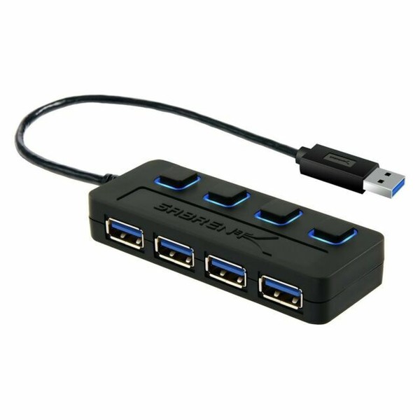 Sabrent HB-UMP3 4-Port USB 3.0 5V/2.5A Power Adapter Hub for sale ...