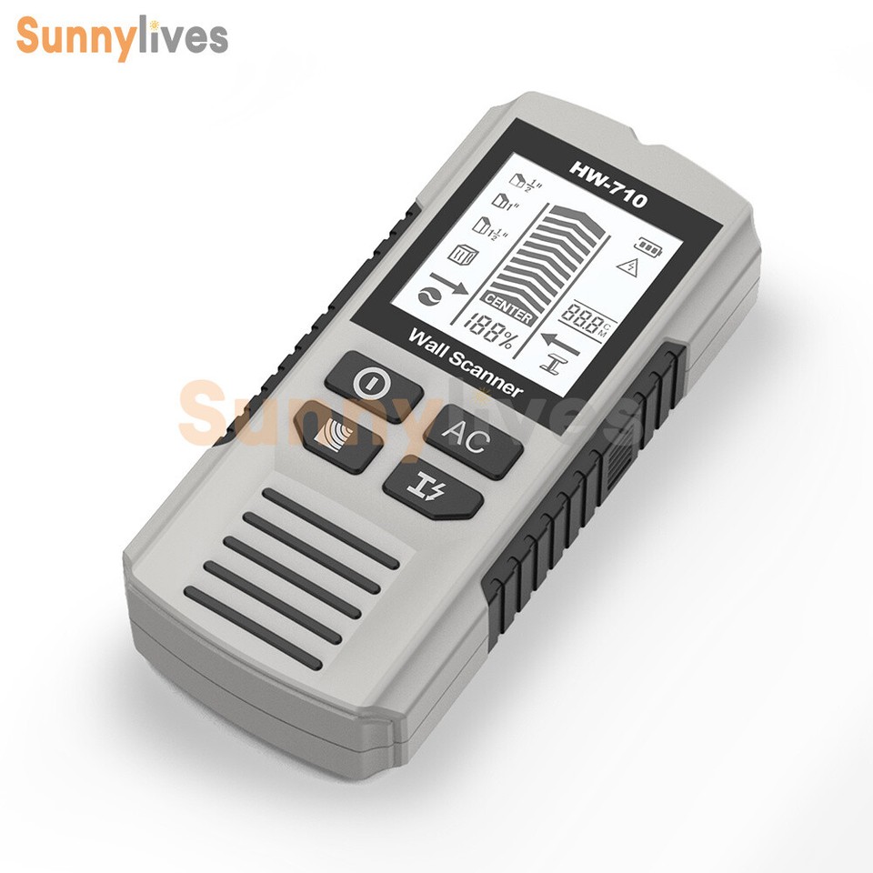 Stud Finder 6 in 1 Multi-Function Wall Stud Scanner Sensor Detector LCD ...