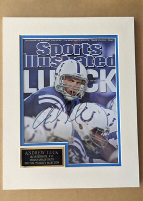 12/3/12 ANDREW LUCK AUTOGRAPHED AUTO Sports Illustrated INDIANAPOLIS ...