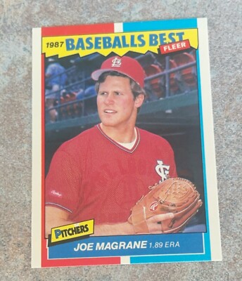 1987 Fleer Baseball's Best Sluggers vs. Pitchers - #24 Joe Magrane (RC ...