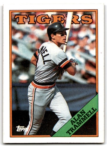 1988 Topps Baseball Card Alan Trammell Detroit Tigers #320 | eBay