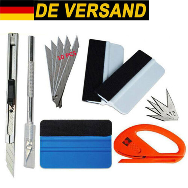 21 Tlg Auto Folien Set Werkzeuge Signieren Car Wrapping Rakel Filz ...