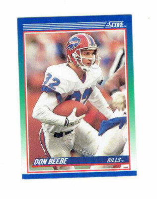 Don Beebe Buffalo Bills #82 Wide Receiver #46 Score 1990 Football Card ...