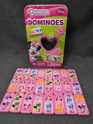 Disney Minnie Mouse Bowtique 24 Dominoes Game Box No Instructions | eBay