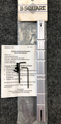B-Square #42963 Scope Base, Silver, For Ruger Blackhawk With 8" Barrel ...