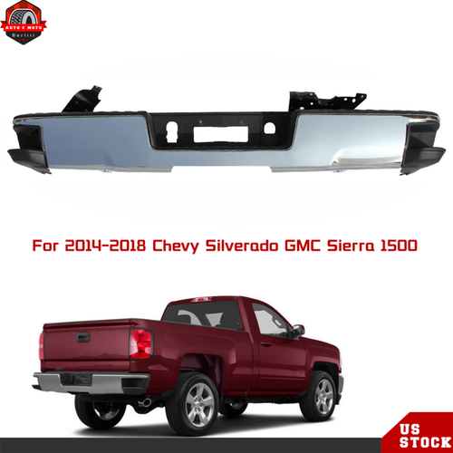 For Chevy Silverado GMC Sierra 1500 2014-2018 Rear Bumper Assembly ...