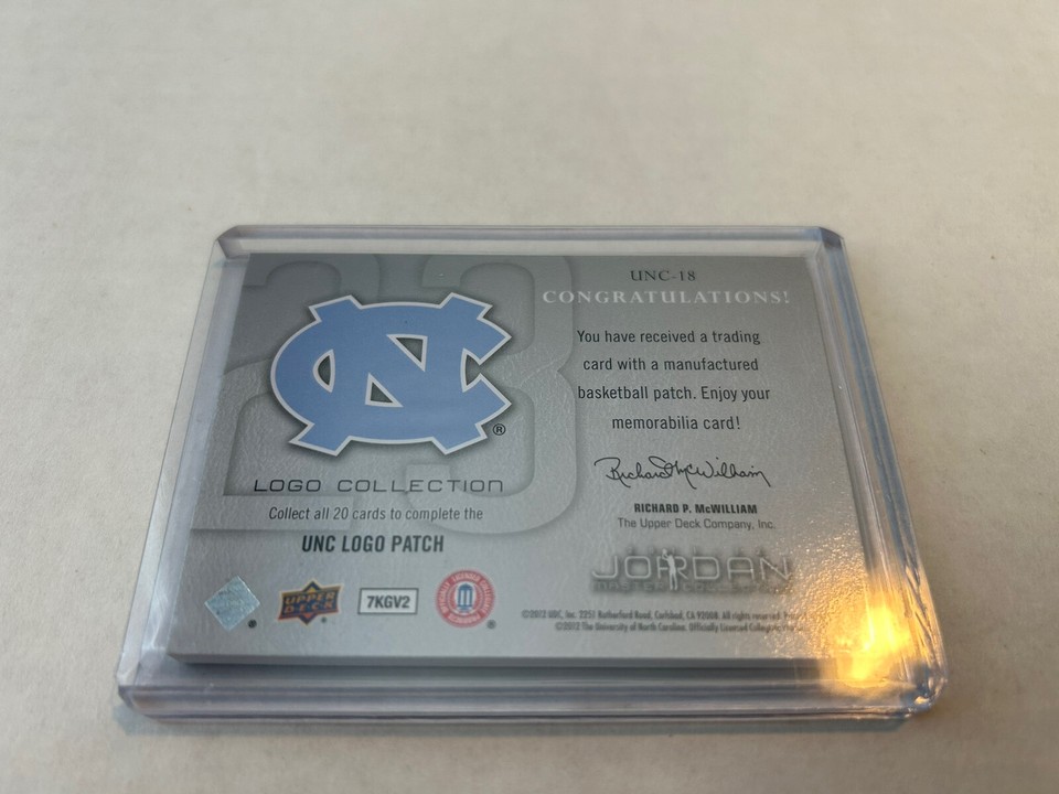 2011-12 Upper Deck MJ Master Collection Michael Jordan UNC Logo Patch ...