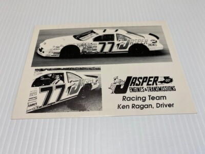 Vintage 1990 Ken Ragan Nascar Postcard/Handout | eBay