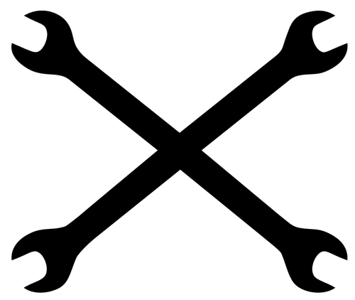 Cross Wrenches Vinyl Decal, Bumper Sticker, Mechanic, For Car, Truck ...