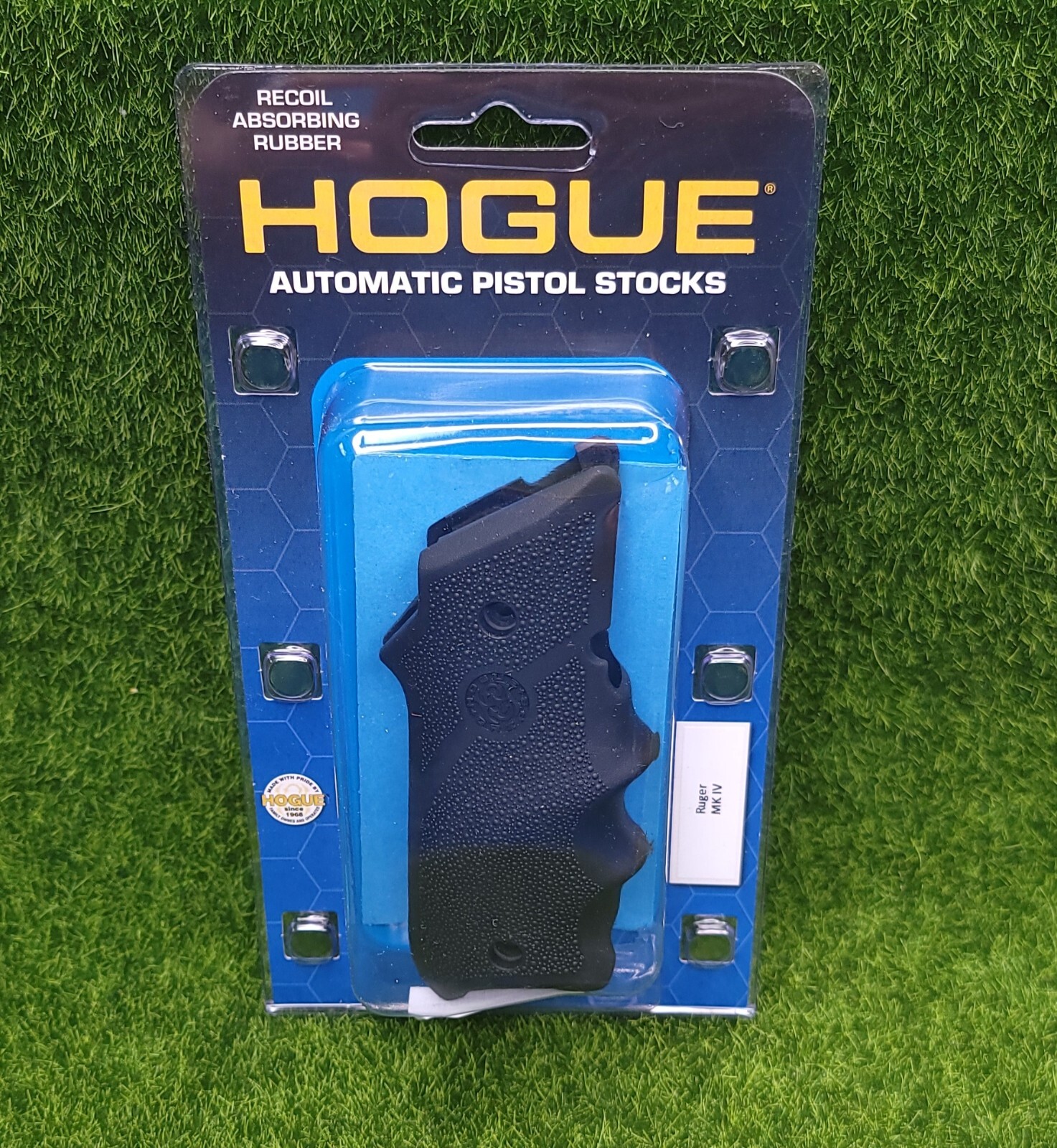Hogue Ruger MK IV Recoil Absorbing Rubber Grip w/ Finger Grooves, Black ...