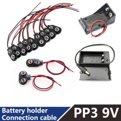 9 Volt Battery Holder Battery Snap Clip Snap On Connector 6.5/10/15cm ...