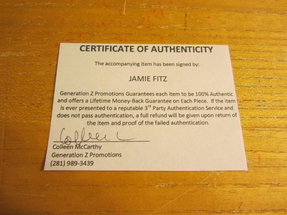 Jamie Fitz Model Autographed/Signed 8X10 Photograph | eBay