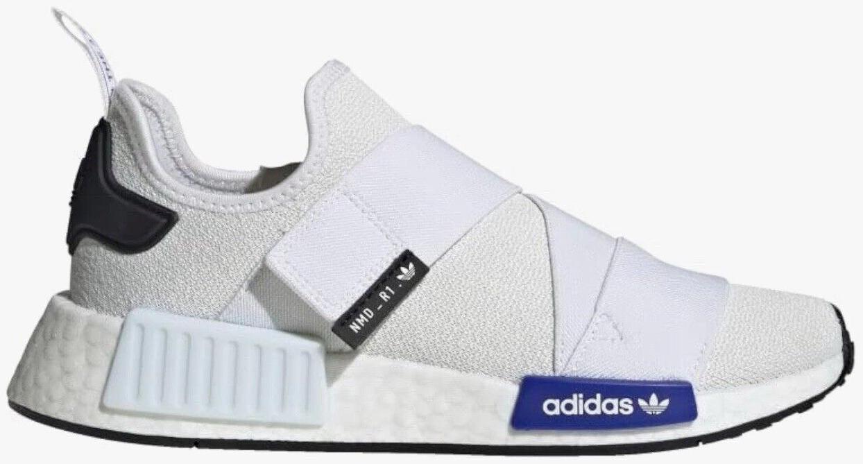 Size 7.5 - adidas NMD_R1 Strap White Lucid Blue W for sale online | eBay