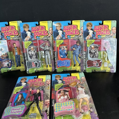 New Lot Of 6 Austin Powers Action Figures Series 2 McFarlane Toys ...