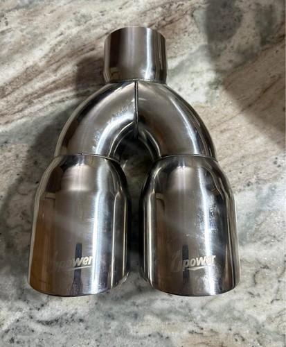 Upower 2.5" to 3.5" Dual Exhaust Tip 2 1/2 Inch Inlet 3 1/2 Inch Outlet ...