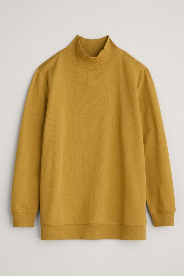 Seasalt Women's Regular Bremble Organic Cotton Turtleneck Sweatshirt ...