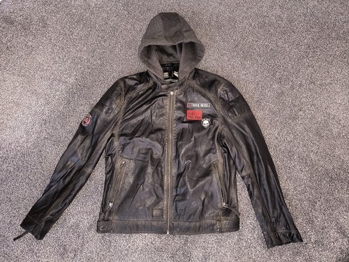 EMP Rock Rebel Route 66 Leather Jacket Size X Large new without tags | eBay