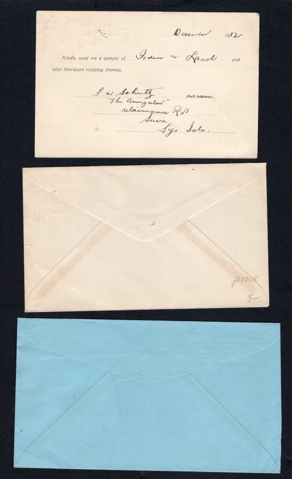Fiji 1913-1965 Small group of 5 covers & postcards. | eBay