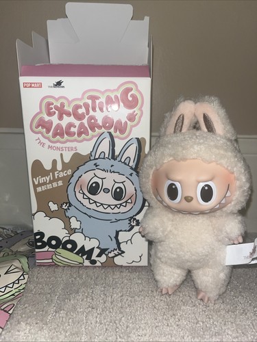 Authentic Labubu Exciting Macaron Soymilk Collectible Keychain From ...