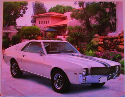 1968 AMC AMX car print (silver) | eBay