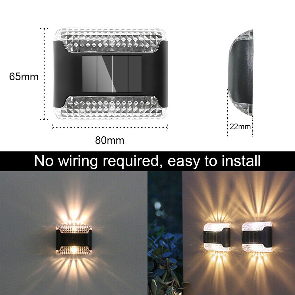 4/8/12 LED Wall Light Waterproof Outdoor Up/Down Lamp Modern Exterior ...