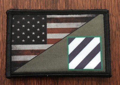 Full Color 3ID 3rd Infantry Division USA Flag Morale Patch Tactical ...