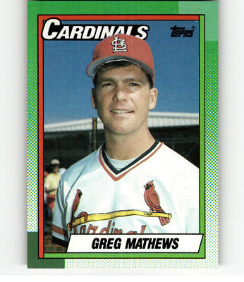 1990 Topps 209 Greg Mathews St. Louis Cardinals | eBay