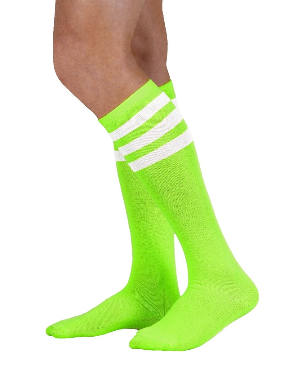 Neon Lime Green Socks