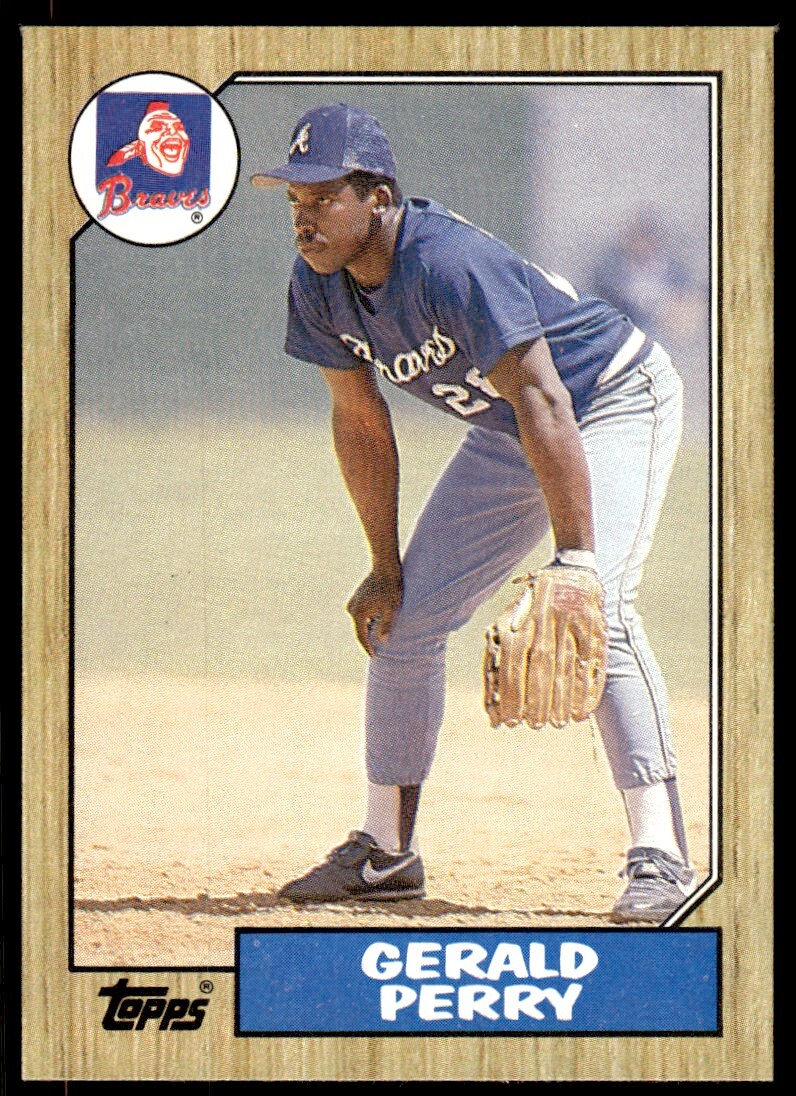 1987 Topps Baseball Card Gerald Perry Atlanta Braves #639 | eBay