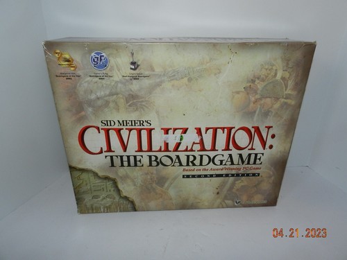 Sid Meier's Civilization the Board Game Eagle Games 2002 2nd Edition ...