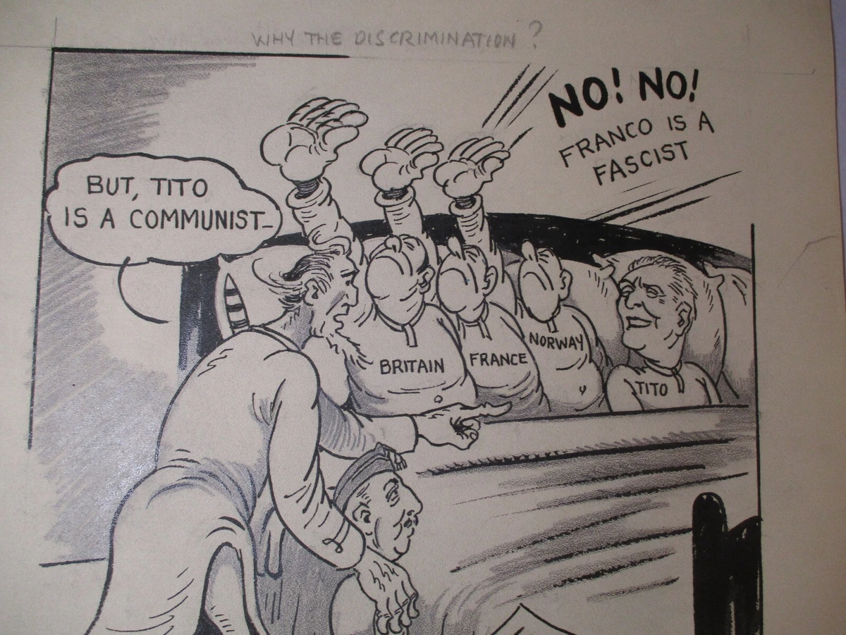 Communism Cartoon 1950