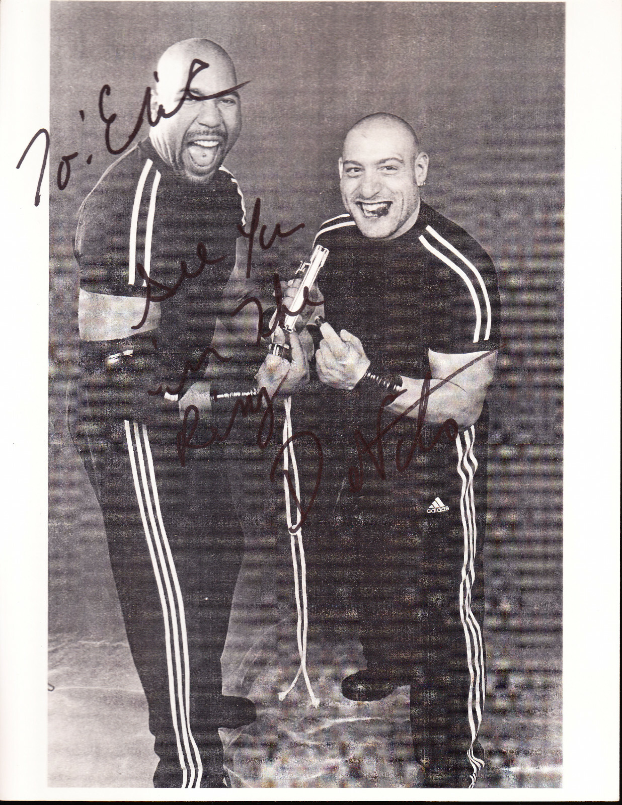 RARE Angel and Tony Devito SIGNED AUTOGRAPH ECW THE BALDIES 8X11 PHOTO ...