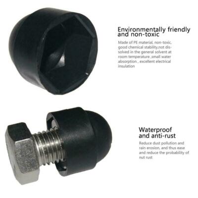 20pcs/Set New Plastic Hex Dome Bolt Protection Caps Bolt Nut Covers ...