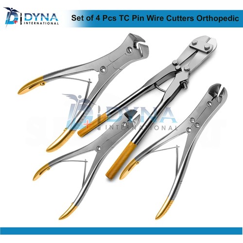 Set of 4 Pcs TC Pin Wire Cutters Orthopedic Surgical High Quality ...