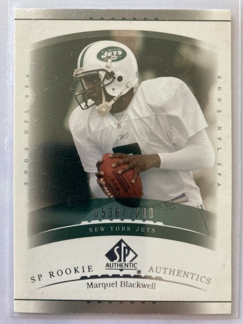 2003 SP Authentic - Rookie Authentics #159 Marquel Blackwell /1200 (RC ...