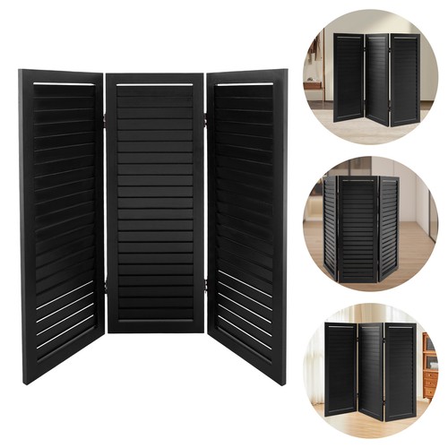 3 Panel Room Divider Folding Privacy Screens Wooden Portable Partition ...