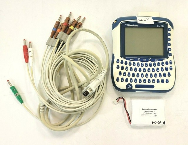 Mortara Eli 10 Portable Electrocardiograph ECG EKG Machine & Leads ...