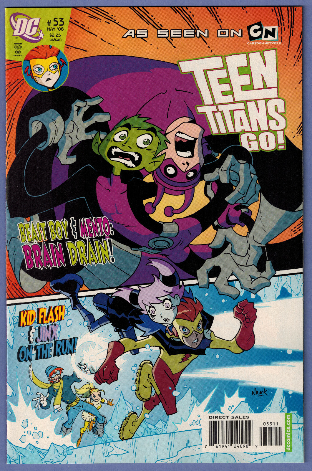 TEEN TITANS GO #53 2008 1ST NEW WONDER GIRL BEAST BOY KID FLASH JINX NM ...