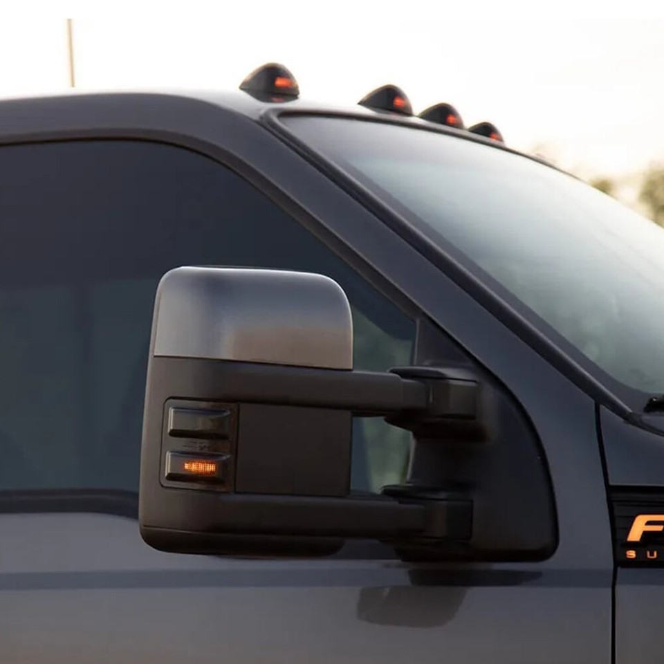 Smoked Side Tow Mirror Turn Signal Light Lens For Ford F250 F350 F450 ...