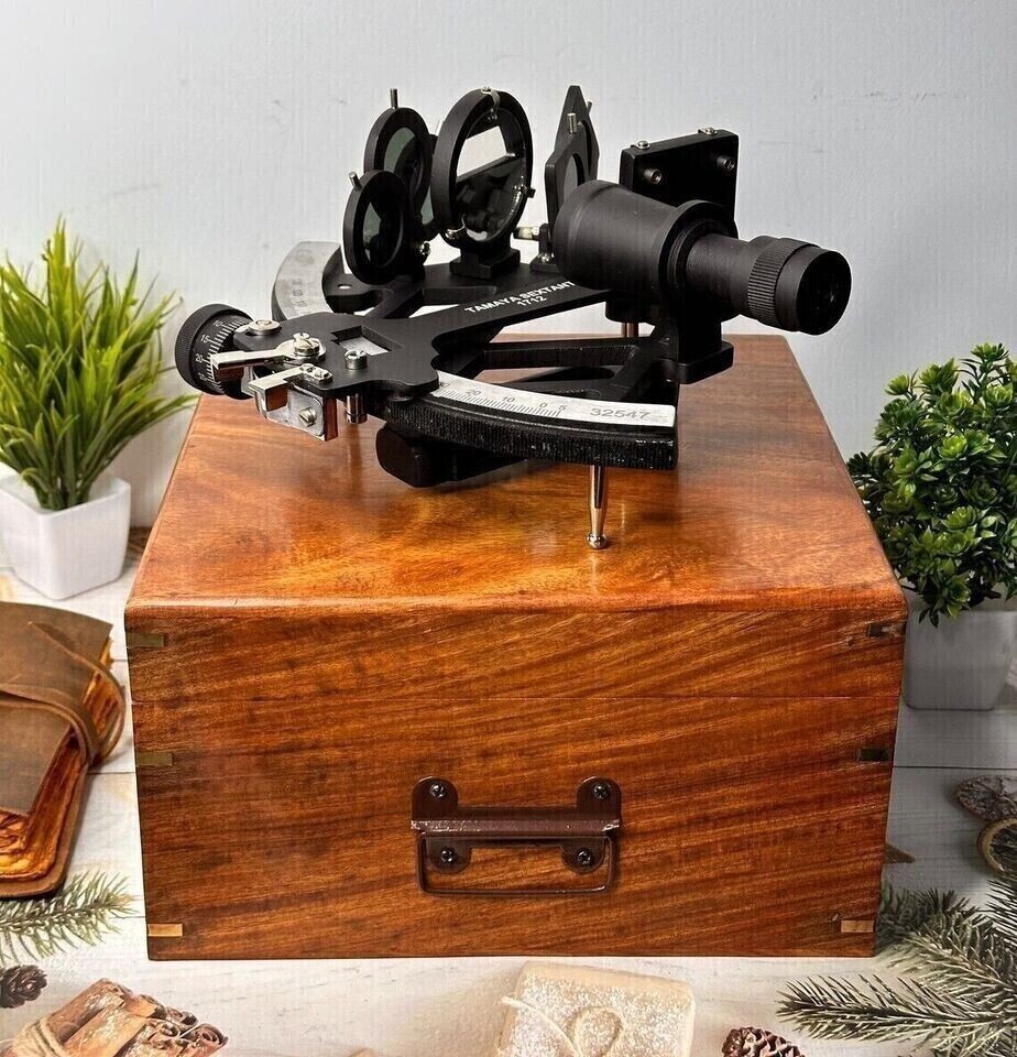 Solid Aluminium Nautical Tamaya 1712 Sextant Navigation Vintage 9 inch ...