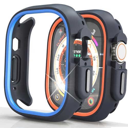 2Pack Matte Cases Fit for Apple Watch Ultra 2 & 1 49mm Case Cover, Hard ...