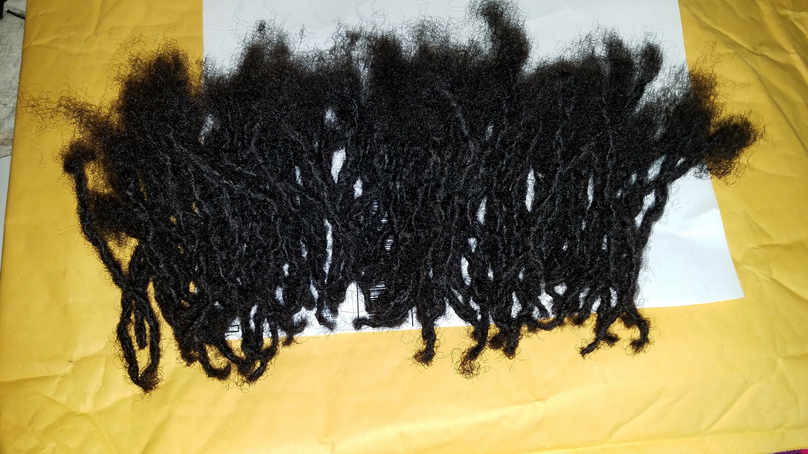 100% Human Hair Locks handmade Dreadlocks 80 pieces 5" black | eBay