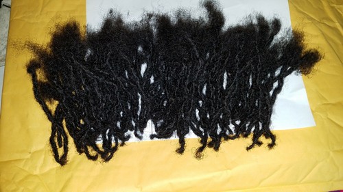 100% Human Hair Locks handmade Dreadlocks 80 pieces 5" black | eBay