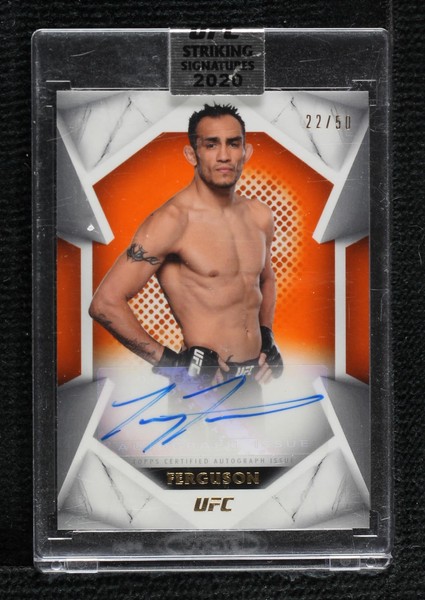 2020 Topps UFC Striking Signatures - Orange #STS-TF Tony Ferguson /50 ...